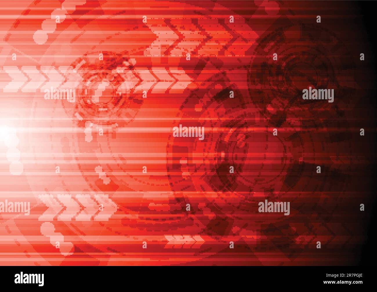 Red background with technical elements. Eps 10 Stock Vector Image & Art ...