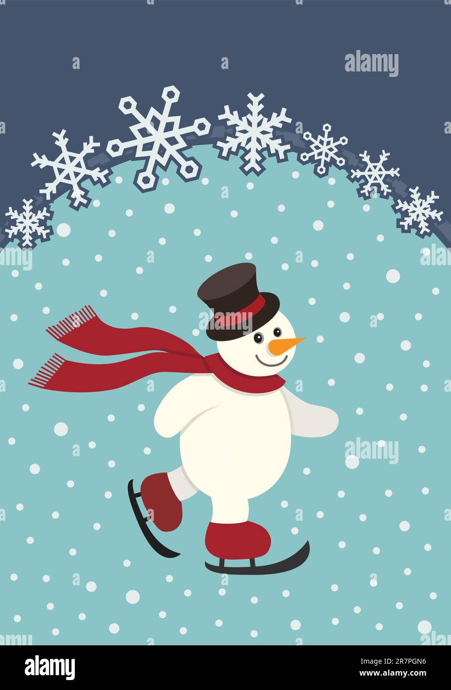 Snowman skate hi-res stock photography and images - Alamy