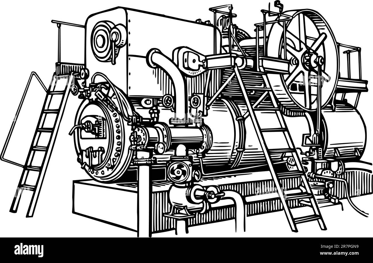 Industrial power plant new Stock Vector Images - Alamy