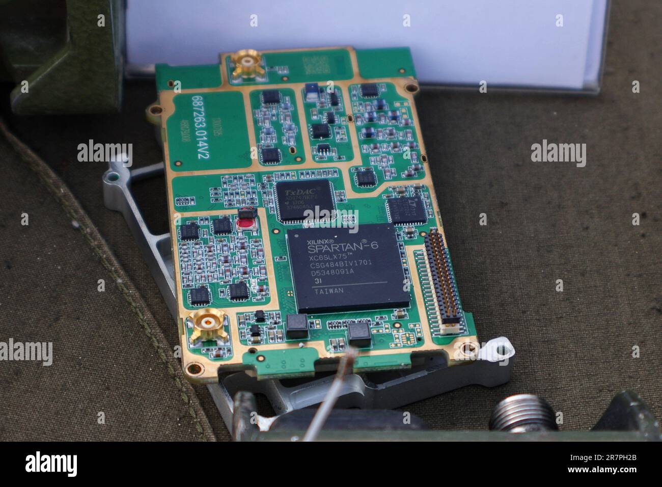 Kyiv, Ukraine. 16th June, 2023. The electronic circuit board of the ...