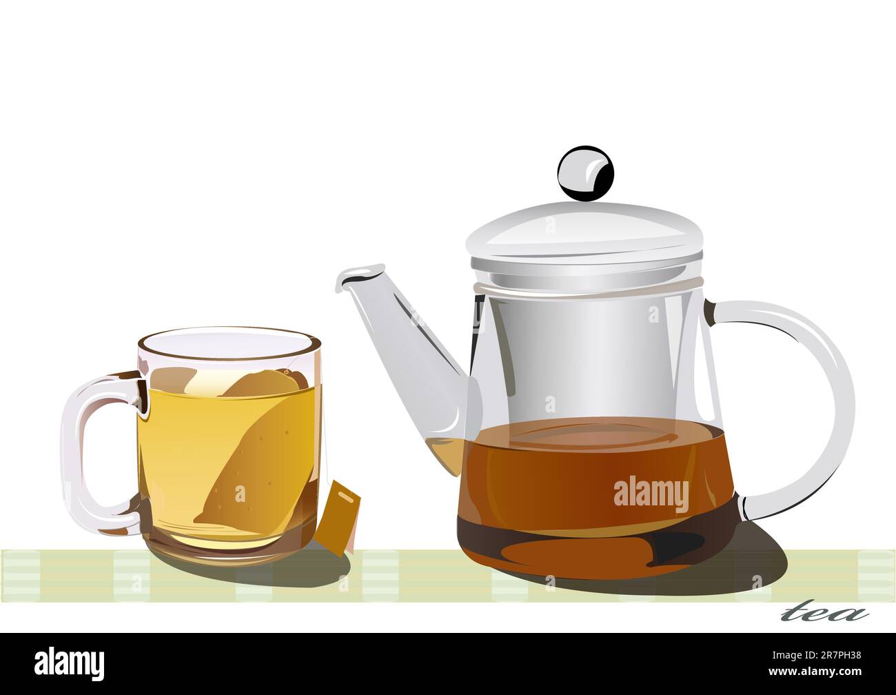 tea collection vector eps Stock Vector Image & Art - Alamy