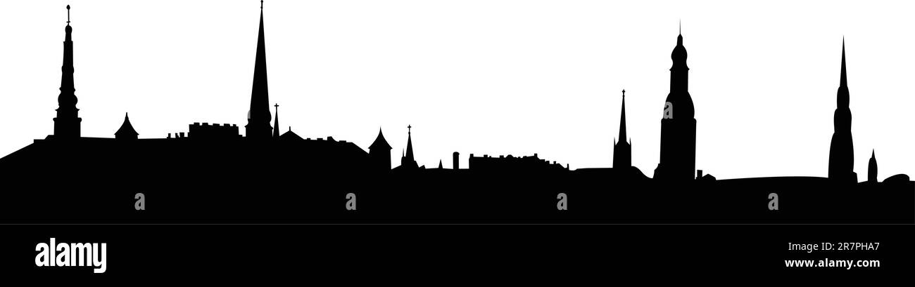 Panoramic city - vector Stock Vector Image & Art - Alamy