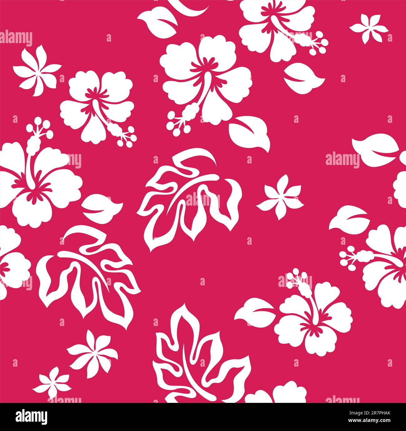 Seamless Hibiscus Flower Background Stock Vector Image & Art - Alamy
