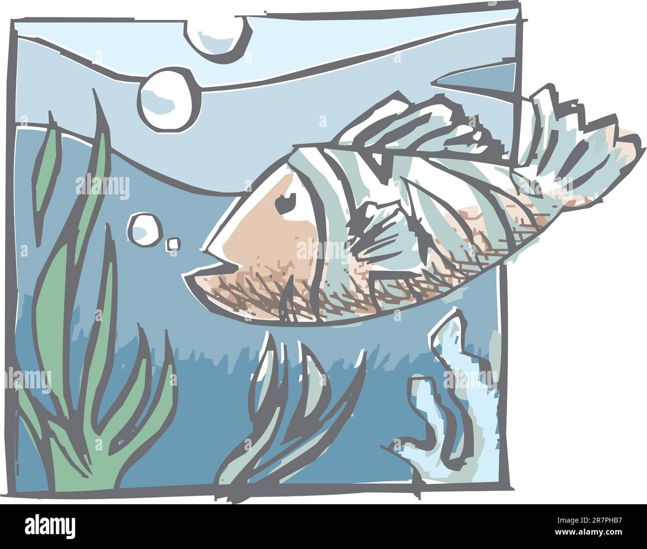 Deep blue ocean under Cut Out Stock Images & Pictures - Alamy