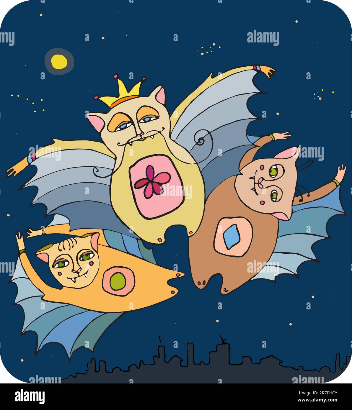 Shadow of bats Stock Vector Images - Alamy