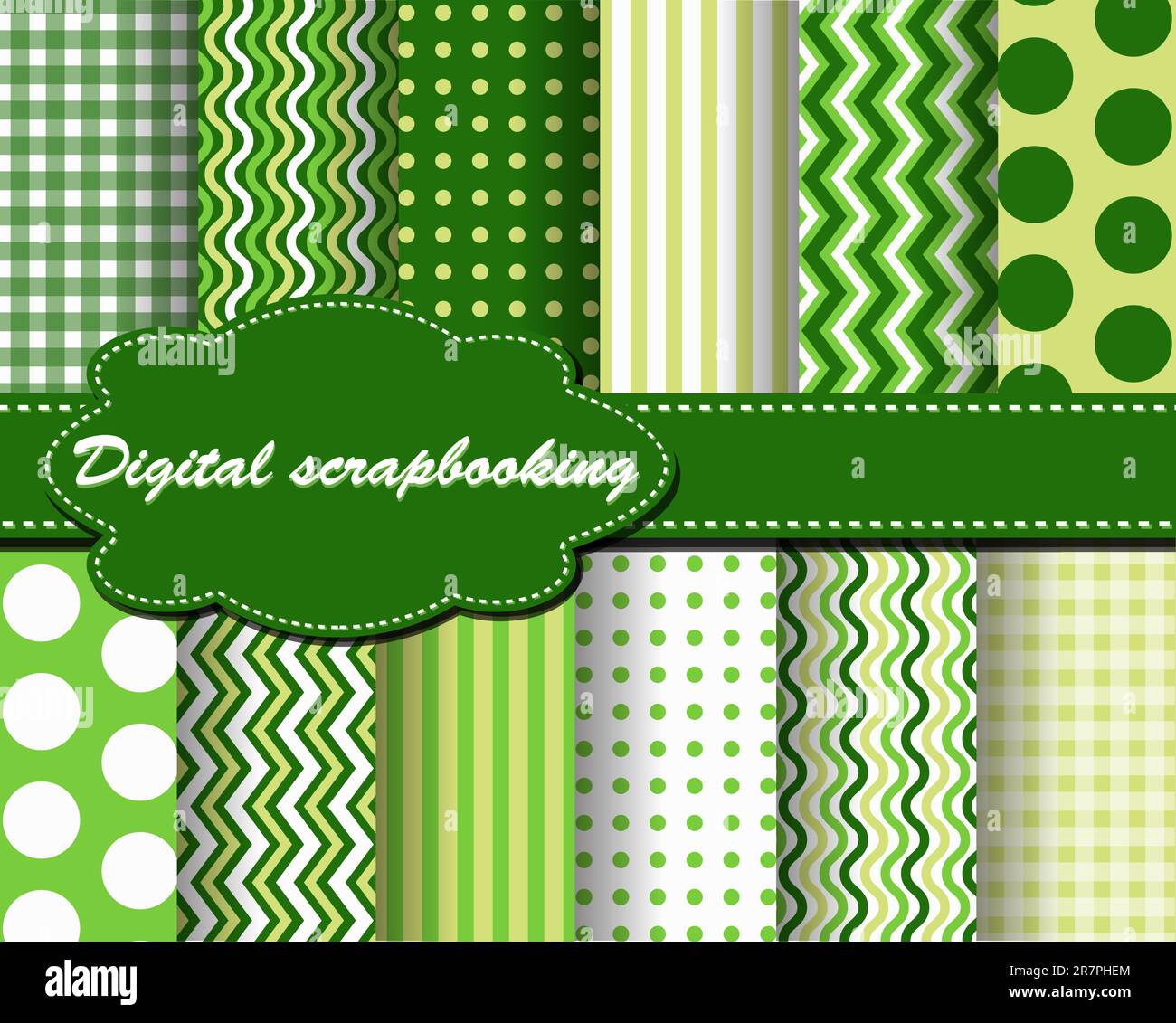 set of vector paper for scrapbook Stock Vector Image & Art - Alamy