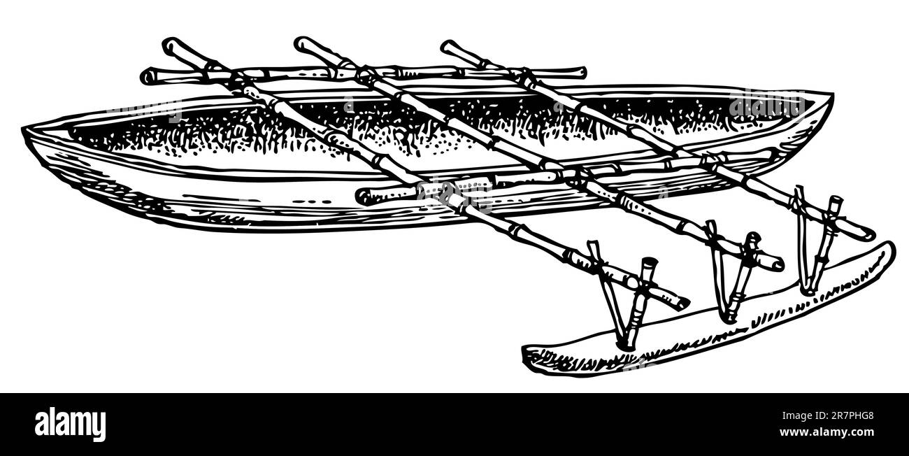 Catamaran-boat isolated on white Stock Vector Image & Art - Alamy