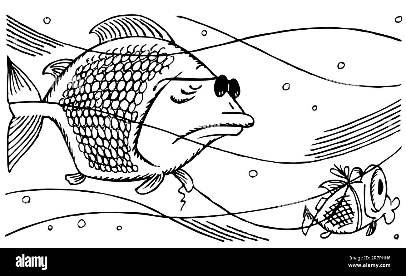 Blind fish with glasses Stock Vector Image & Art - Alamy