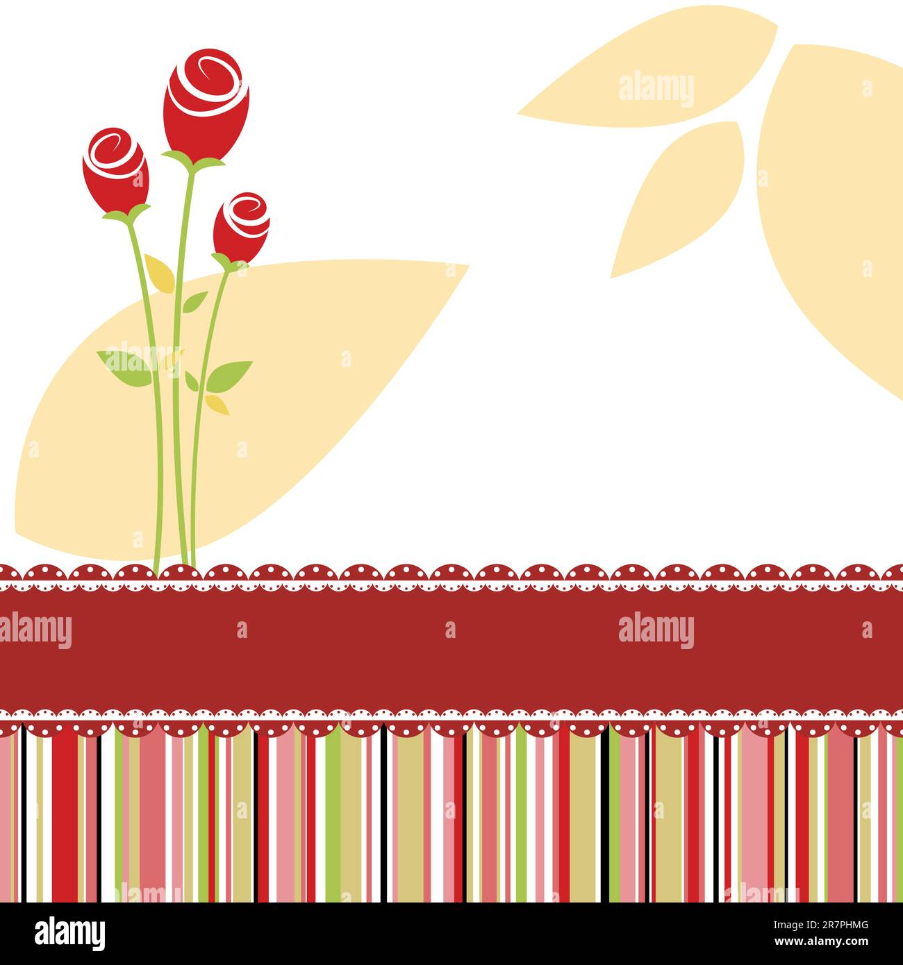Image of romantic red rose Stock Vector Images - Alamy