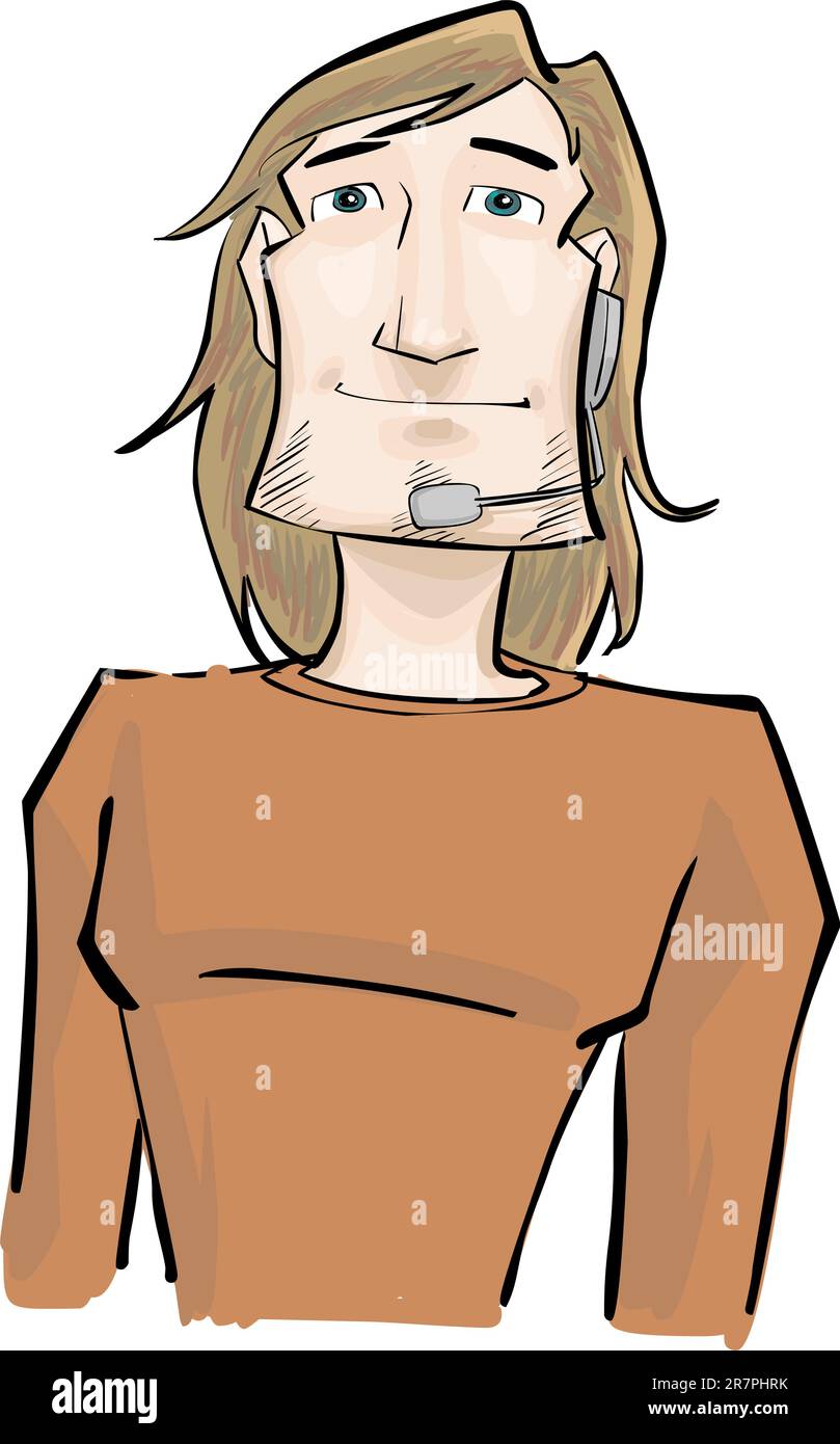 Call center agent consult Cut Out Stock Images & Pictures - Alamy