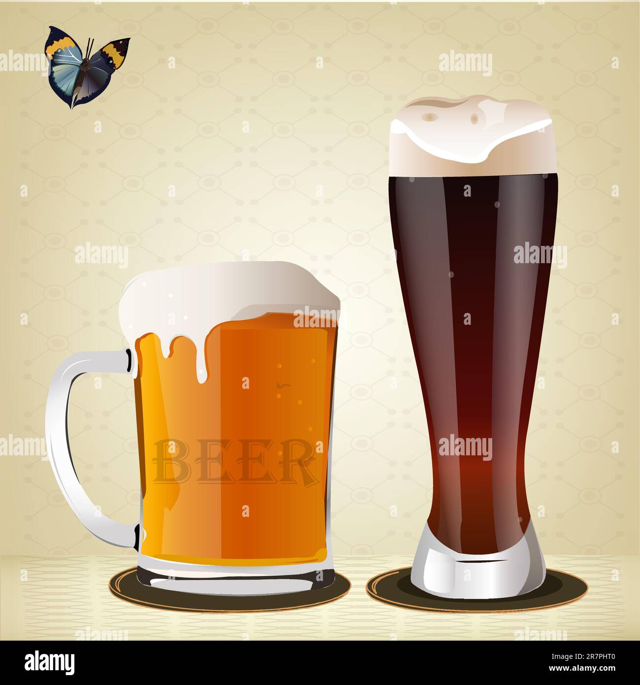 beer background vector illustration Stock Vector Image & Art - Alamy