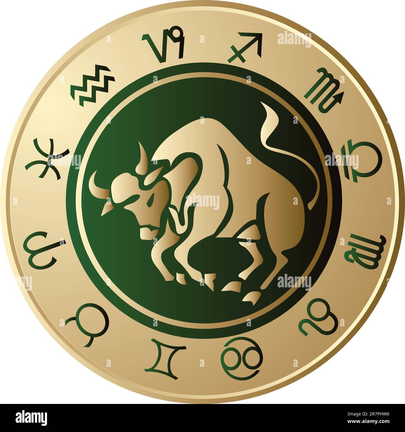 Month taurus picture Stock Vector Images - Alamy