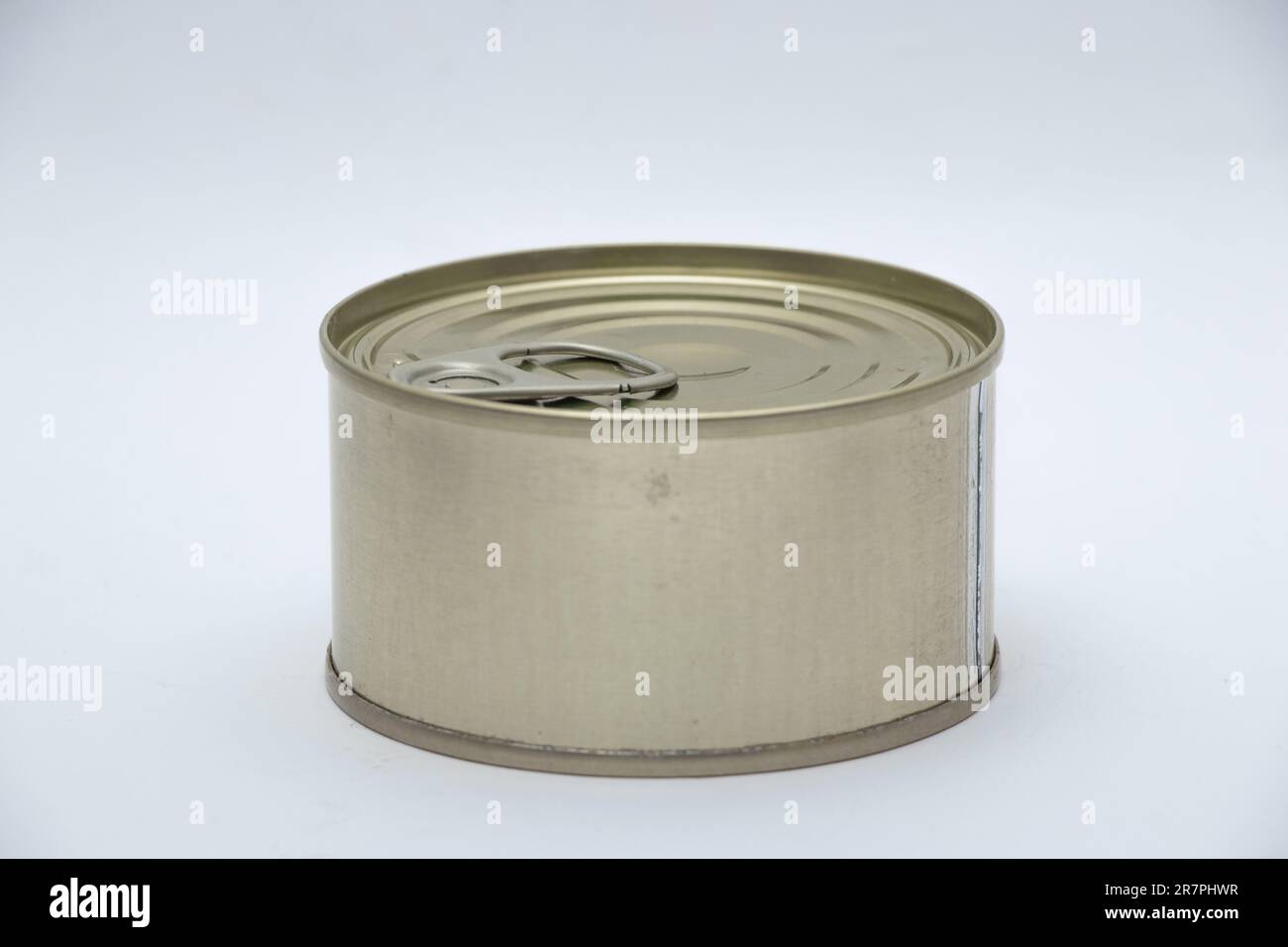 iron can for preserving food on a white background, preservation Stock ...