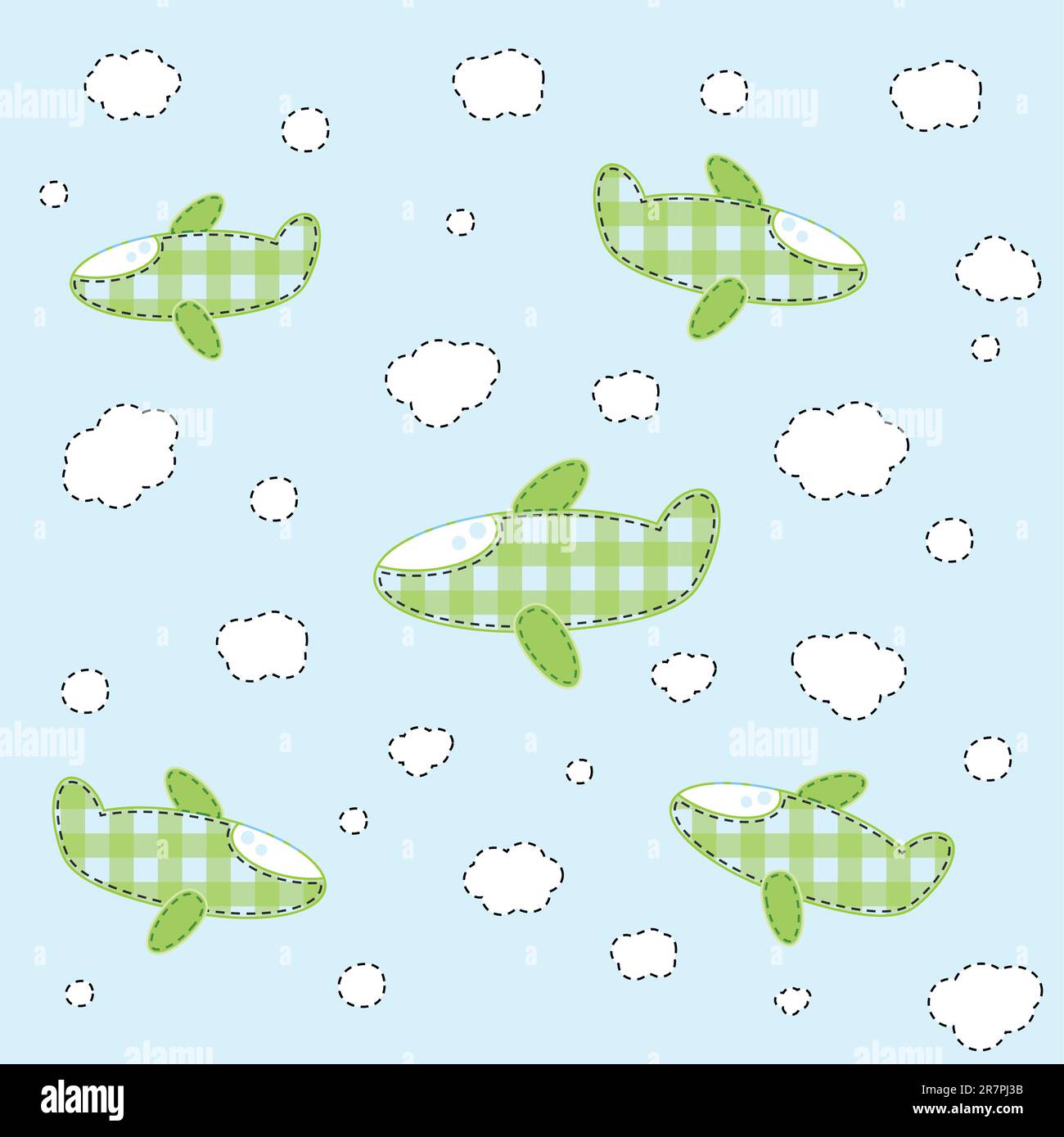 Vector illustration of baby pattern Stock Vector Image & Art - Alamy