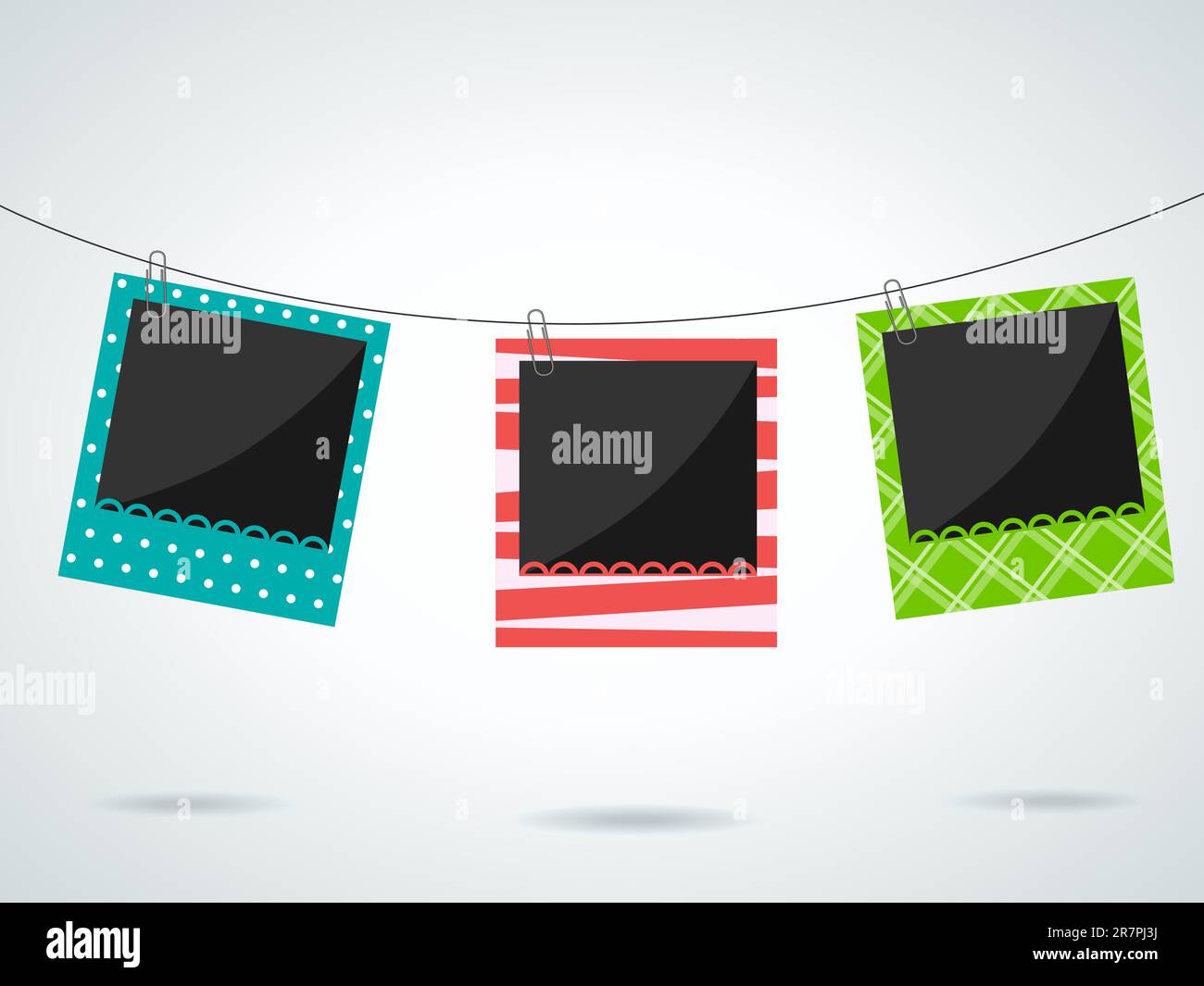 Vintage pink photo frames Stock Vector Images - Alamy