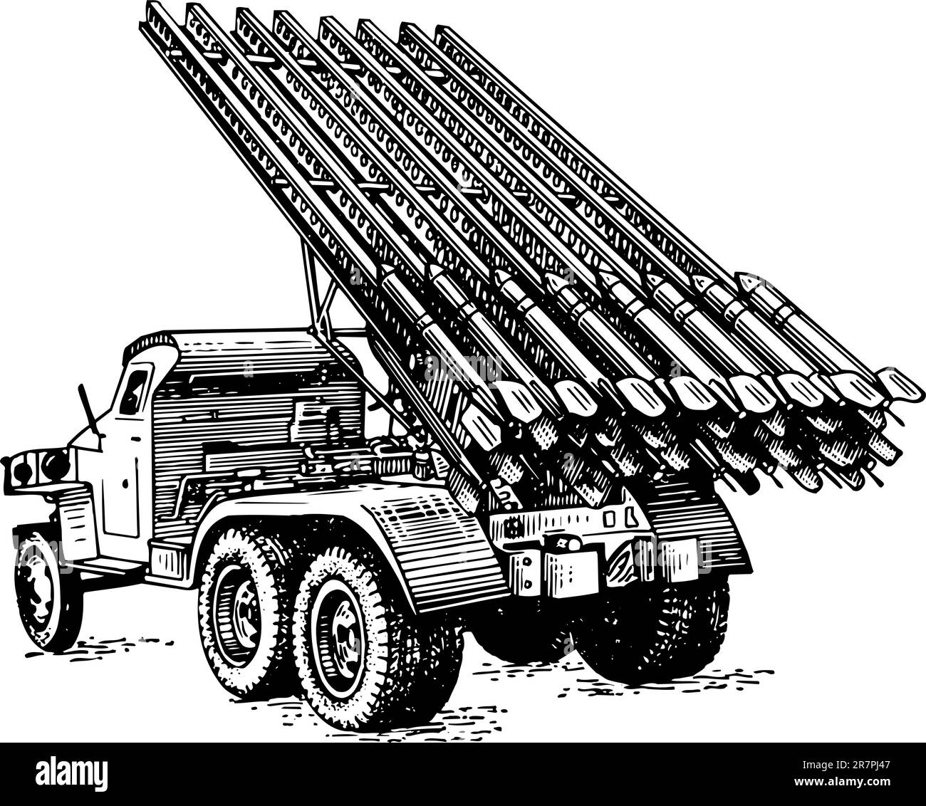 Katyusha rocket launcher Stock Vector Images - Alamy