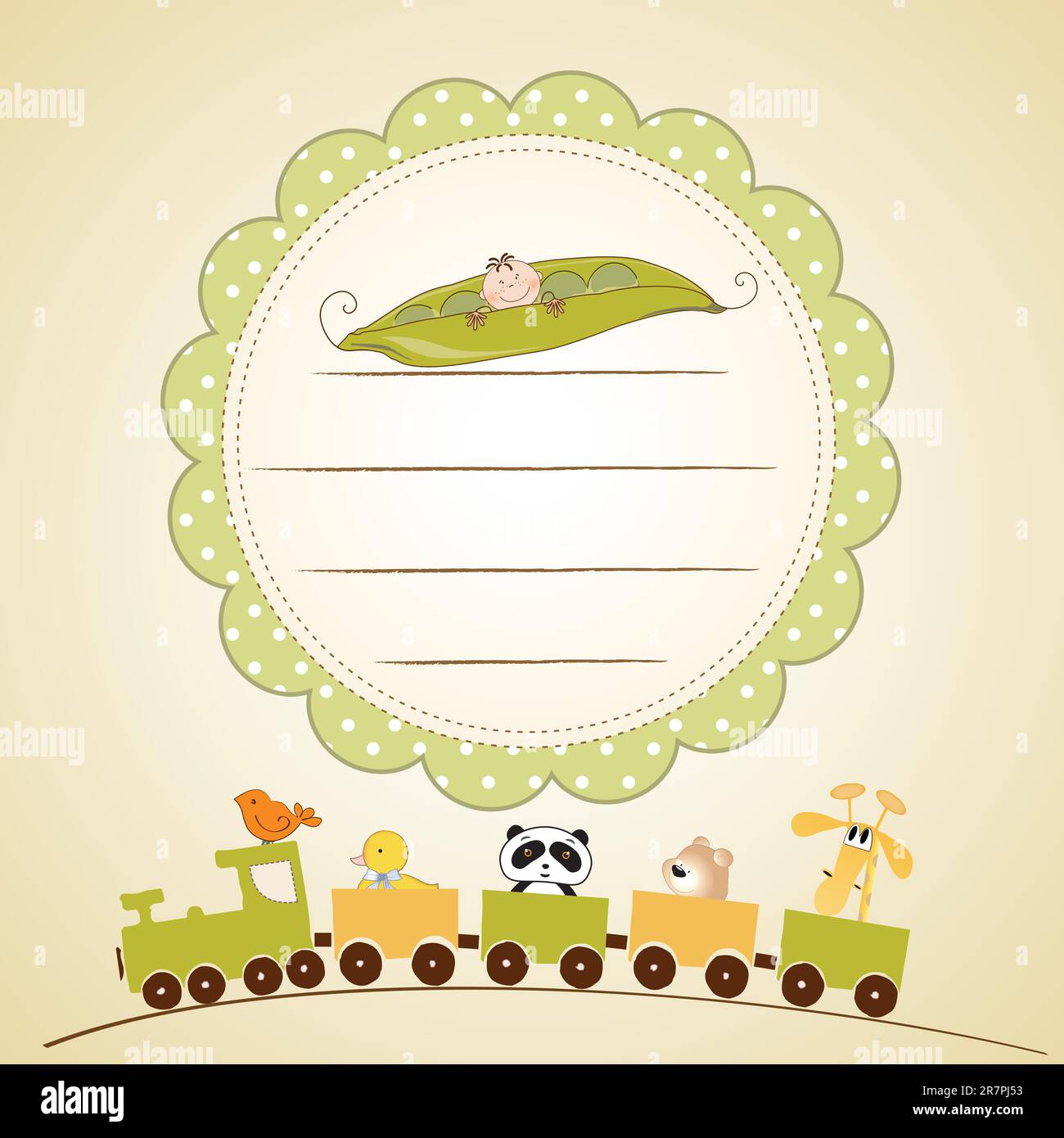 Baby card Stock Vector Images - Alamy