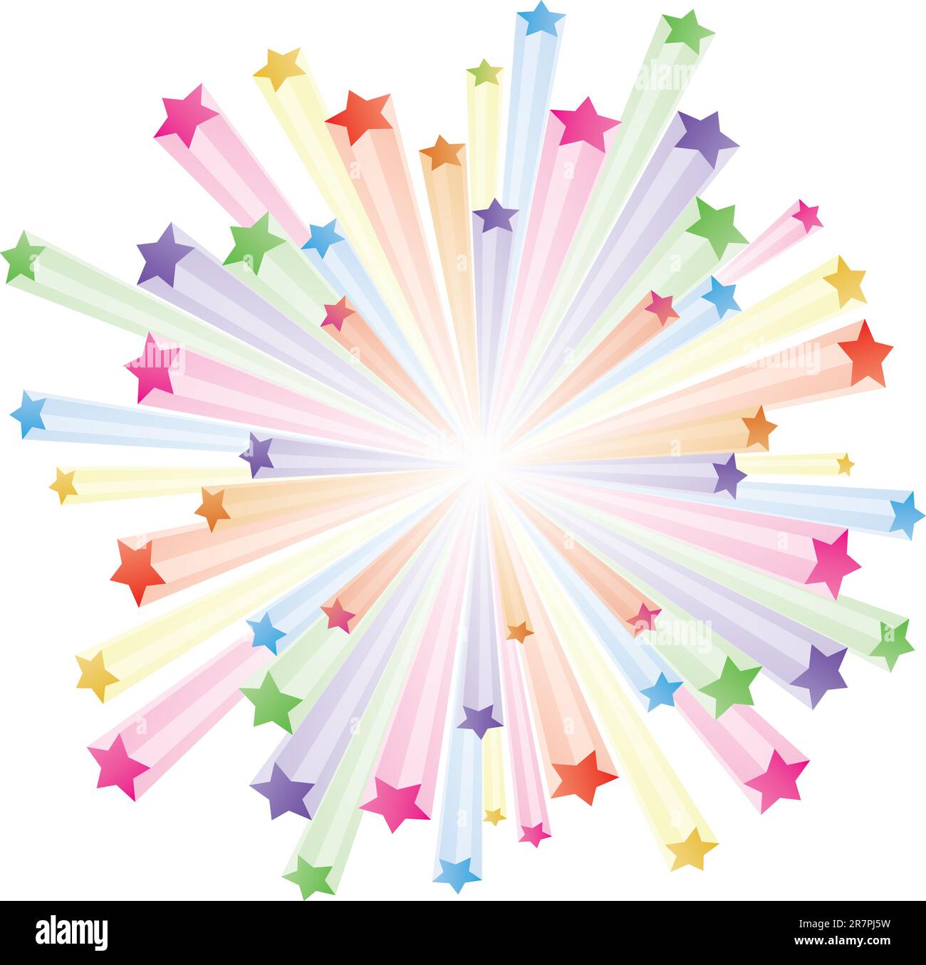 Colorful Stars Clipart Png
