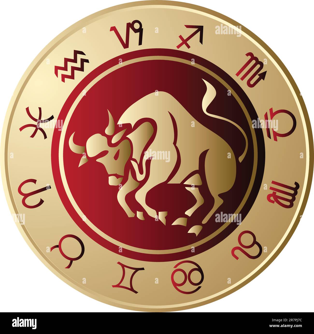 Month taurus picture Stock Vector Images - Alamy