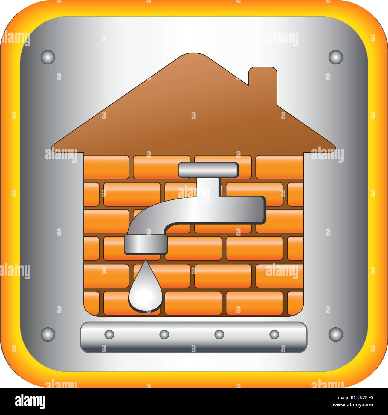 Construction new house crane Stock Vector Images - Alamy