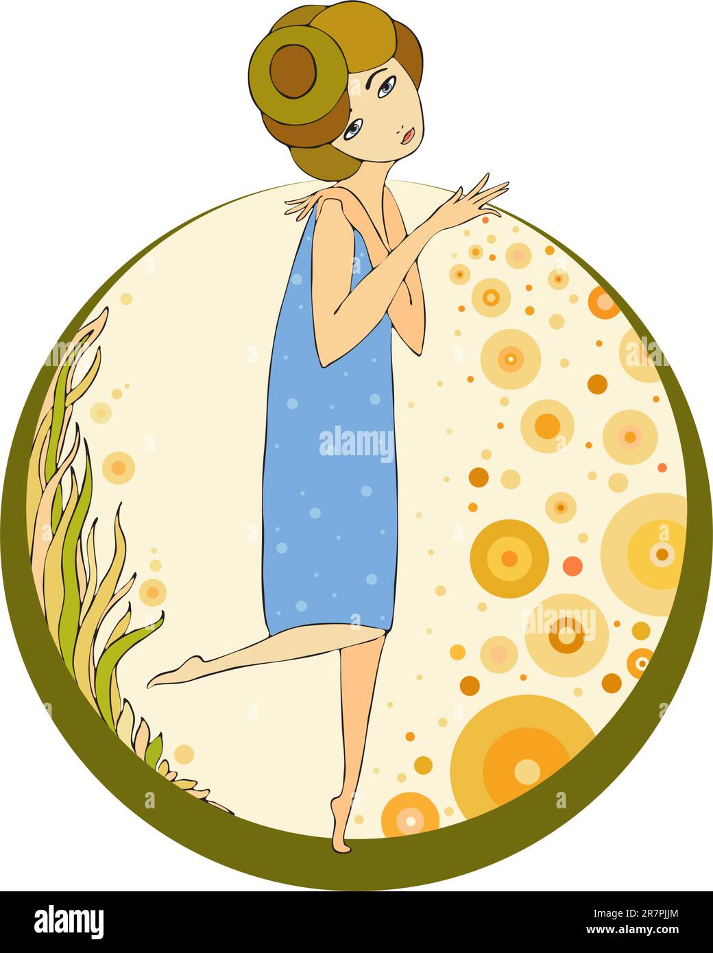 Refined pose Stock Vector Images - Alamy