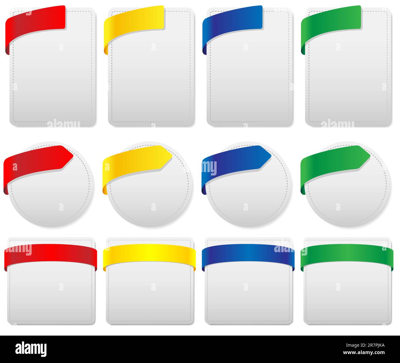 Shapes and colors in yellow and green Stock Vector Images - Alamy