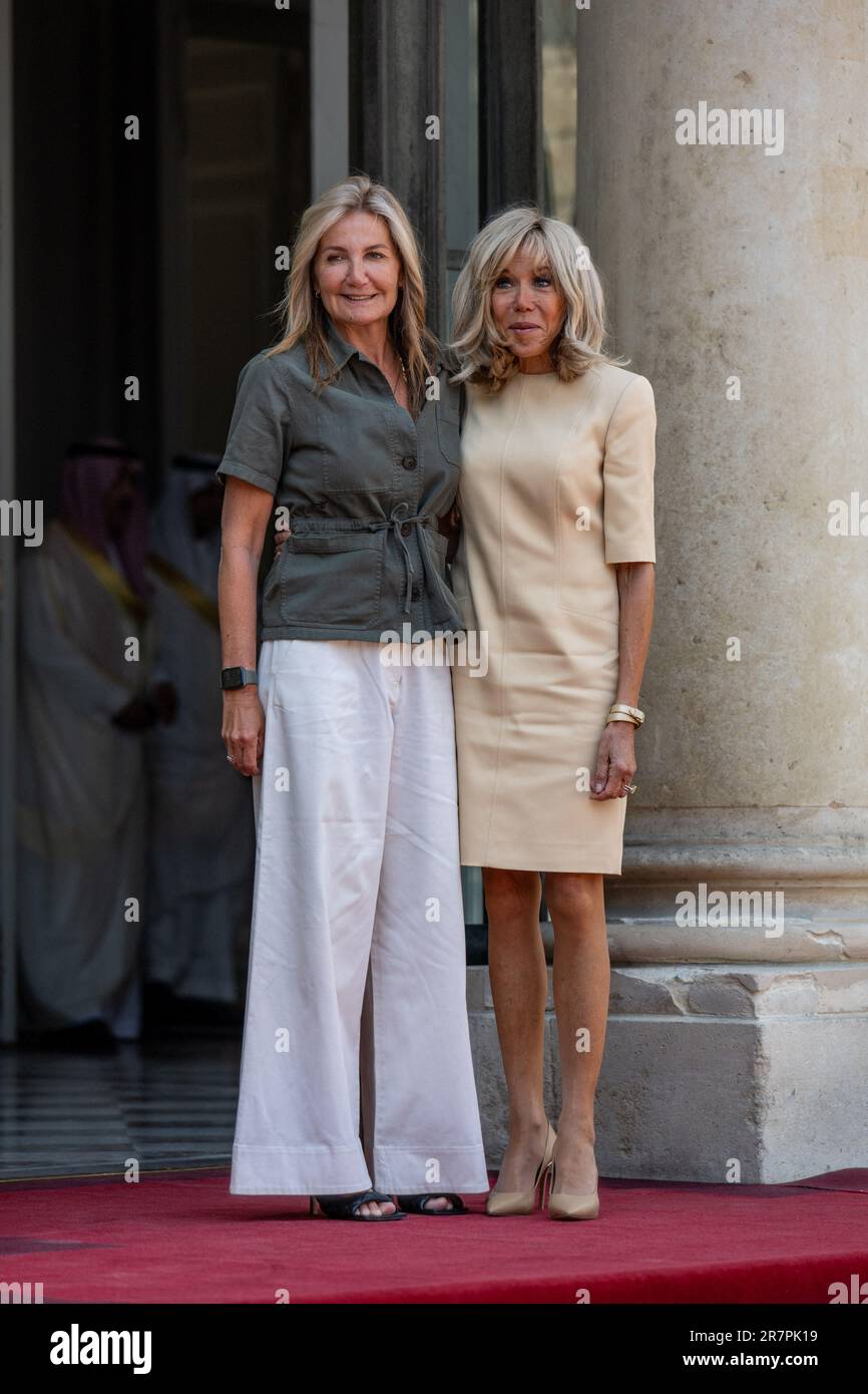 Paris, France. 16th June, 2023. French first lady Brigitte Macron ...