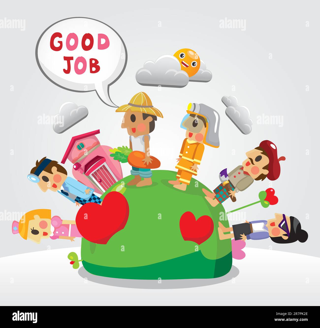 Sales job Stock Vector Images - Alamy