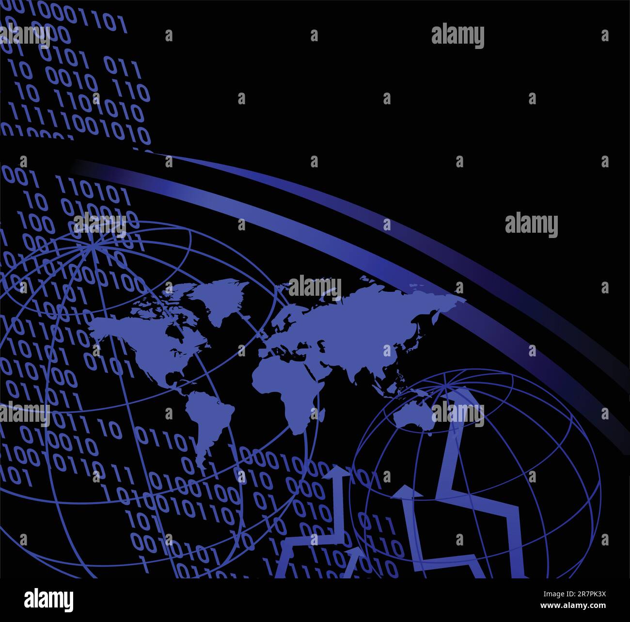 Numbers world map hi-res stock photography and images - Alamy