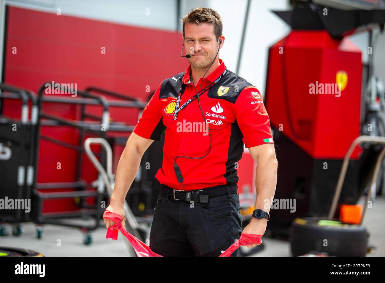 Scuderia Ferrari mechanicals at work during Day 1 of FORMULA 1 PIRELLI ...