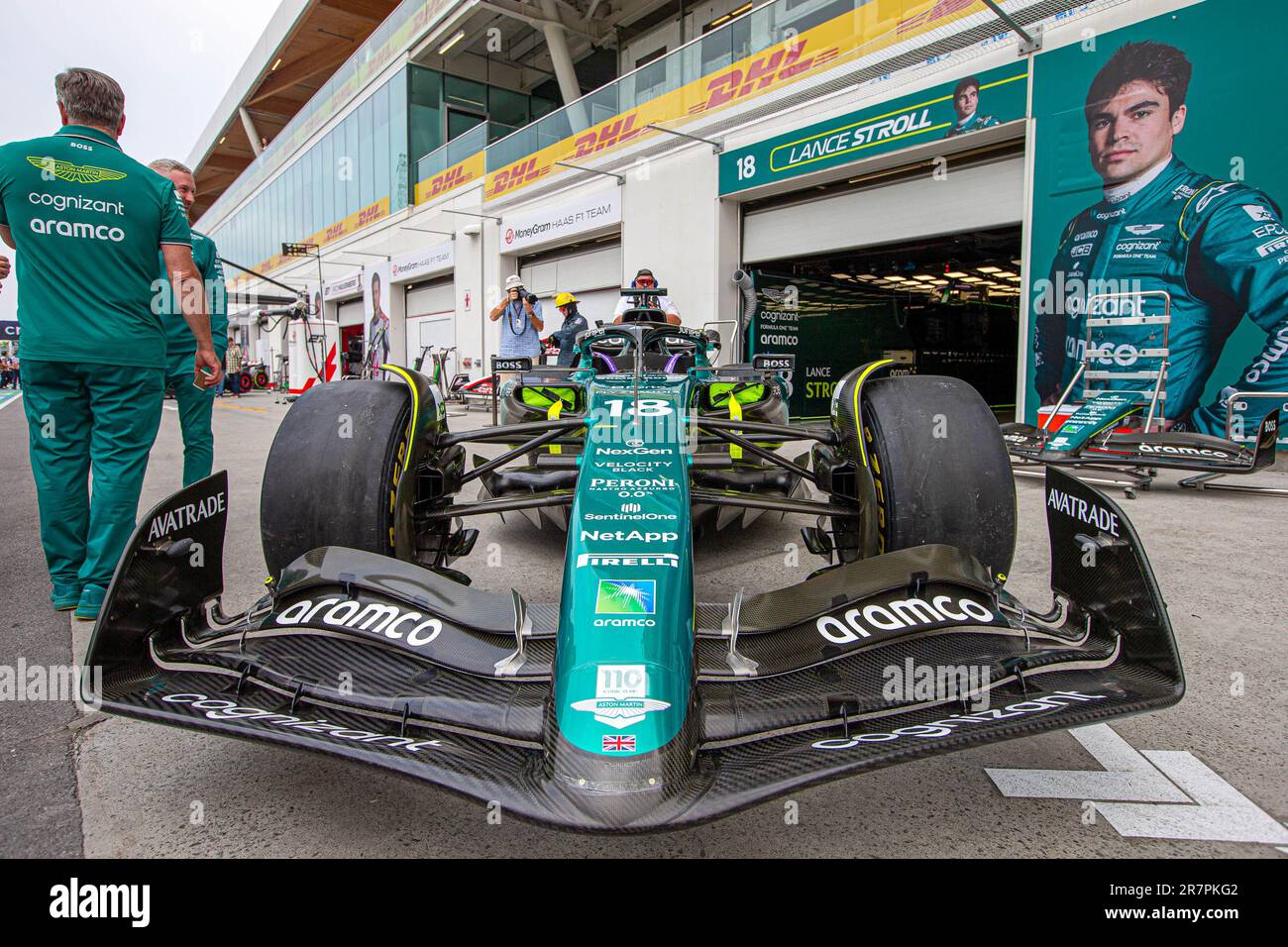 Aston Martin Aramco Cognizant F1 Team during day2, Friday, of FORMULA 1 PIRELLI GRAND PRIX DU ...