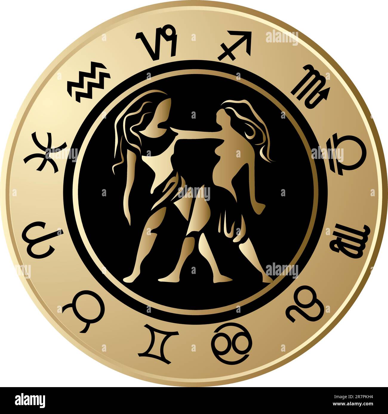 Vector Horoscope Gemini Stock Vector Image & Art - Alamy