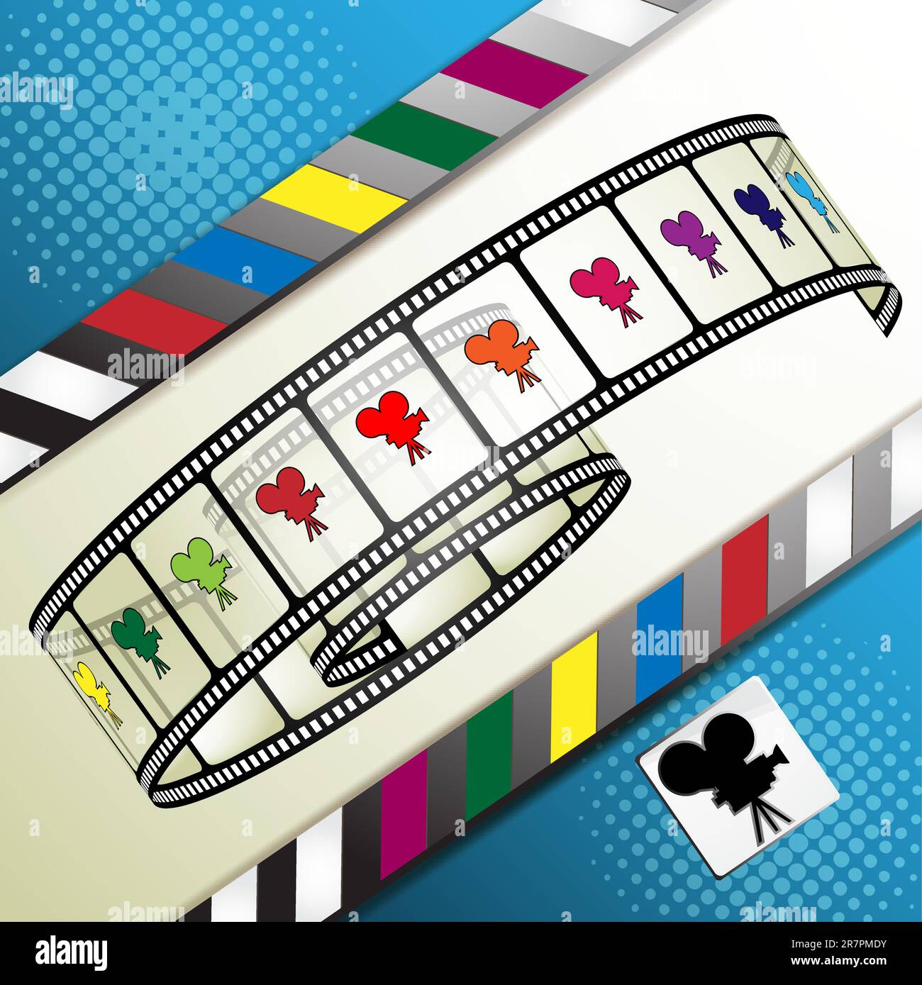 Edge of film transparency Stock Vector Images - Alamy