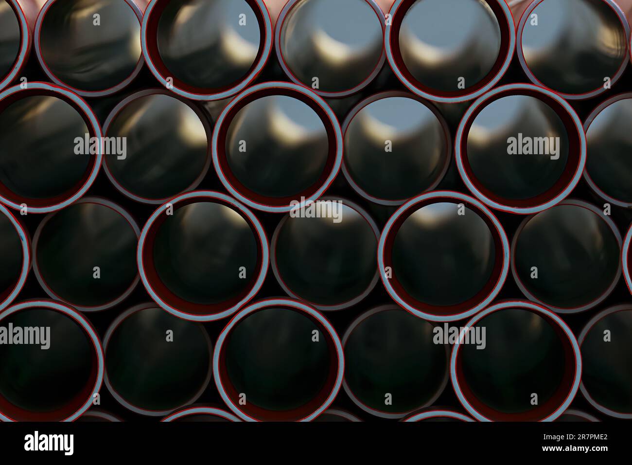 Random street photography at an industrial park, with orange plastic ...