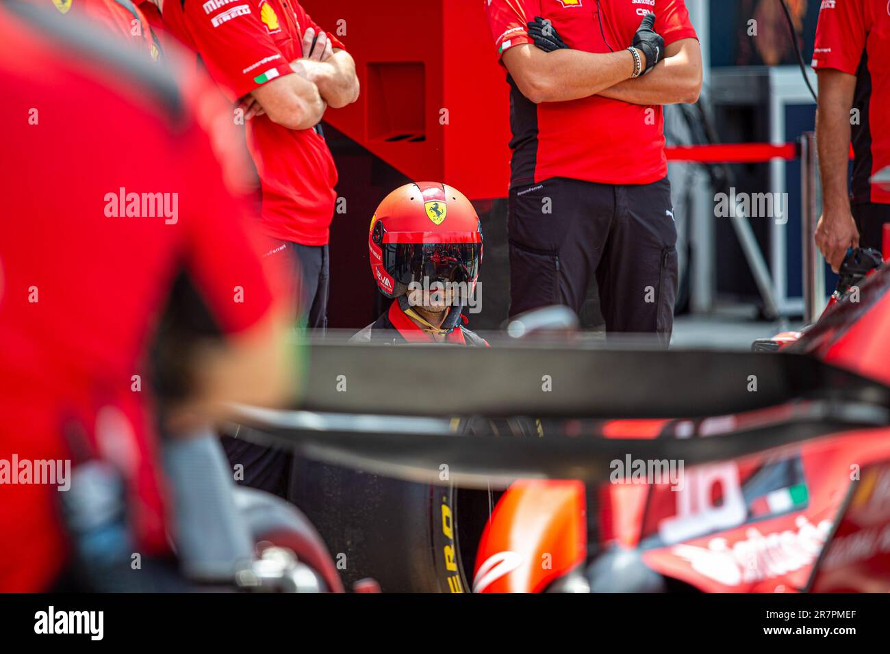 Scuderia Ferrari mechanicals at work .during Day 1 of FORMULA 1 PIRELLI ...