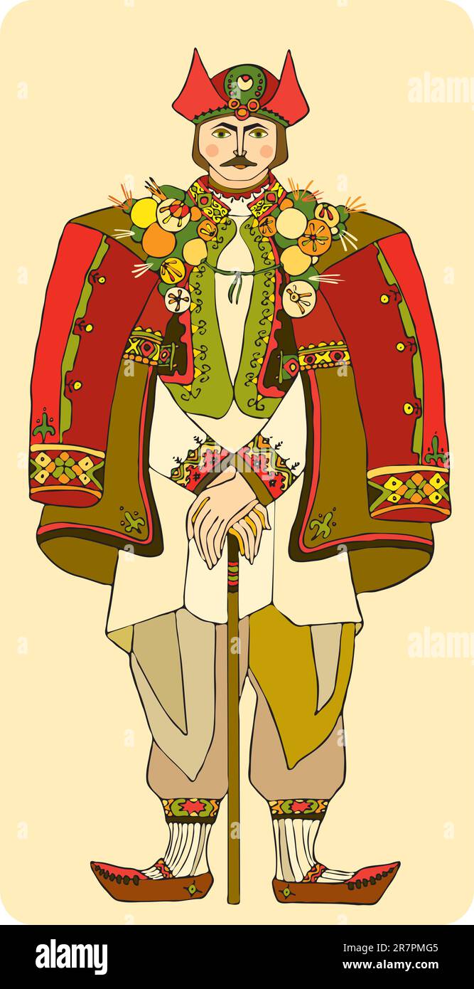 Man walking on european Stock Vector Images - Alamy