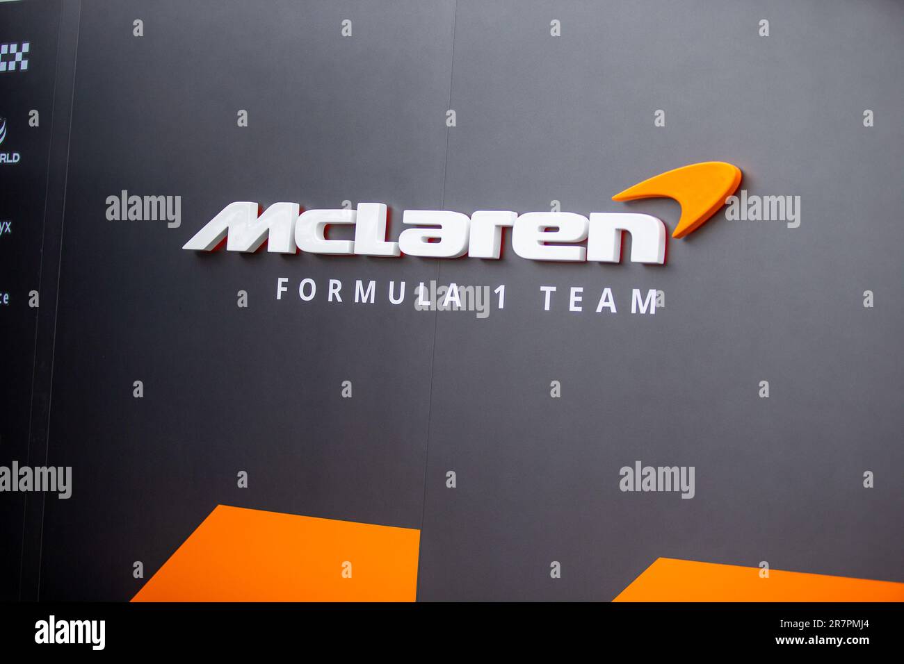 McLaren F1 Team logo.during Day 1 of FORMULA 1 PIRELLI GRAND PRIX DU ...