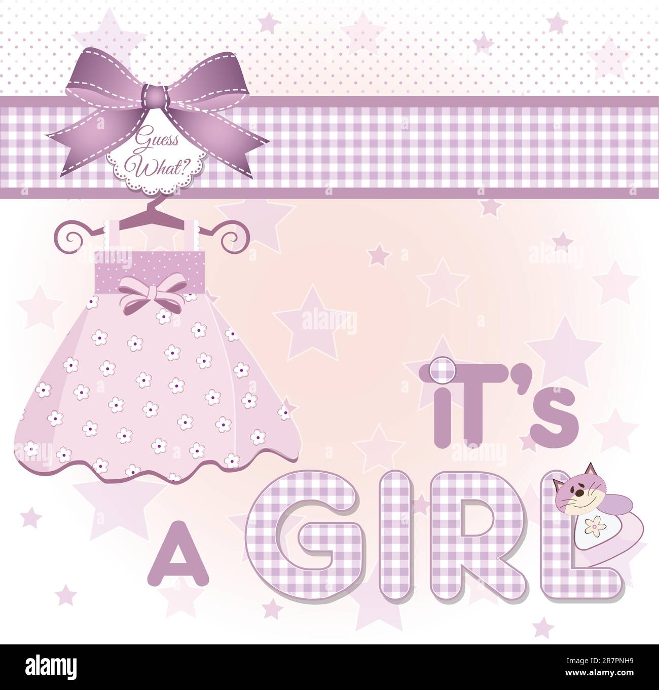 new baby girl Stock Vector Image & Art - Alamy
