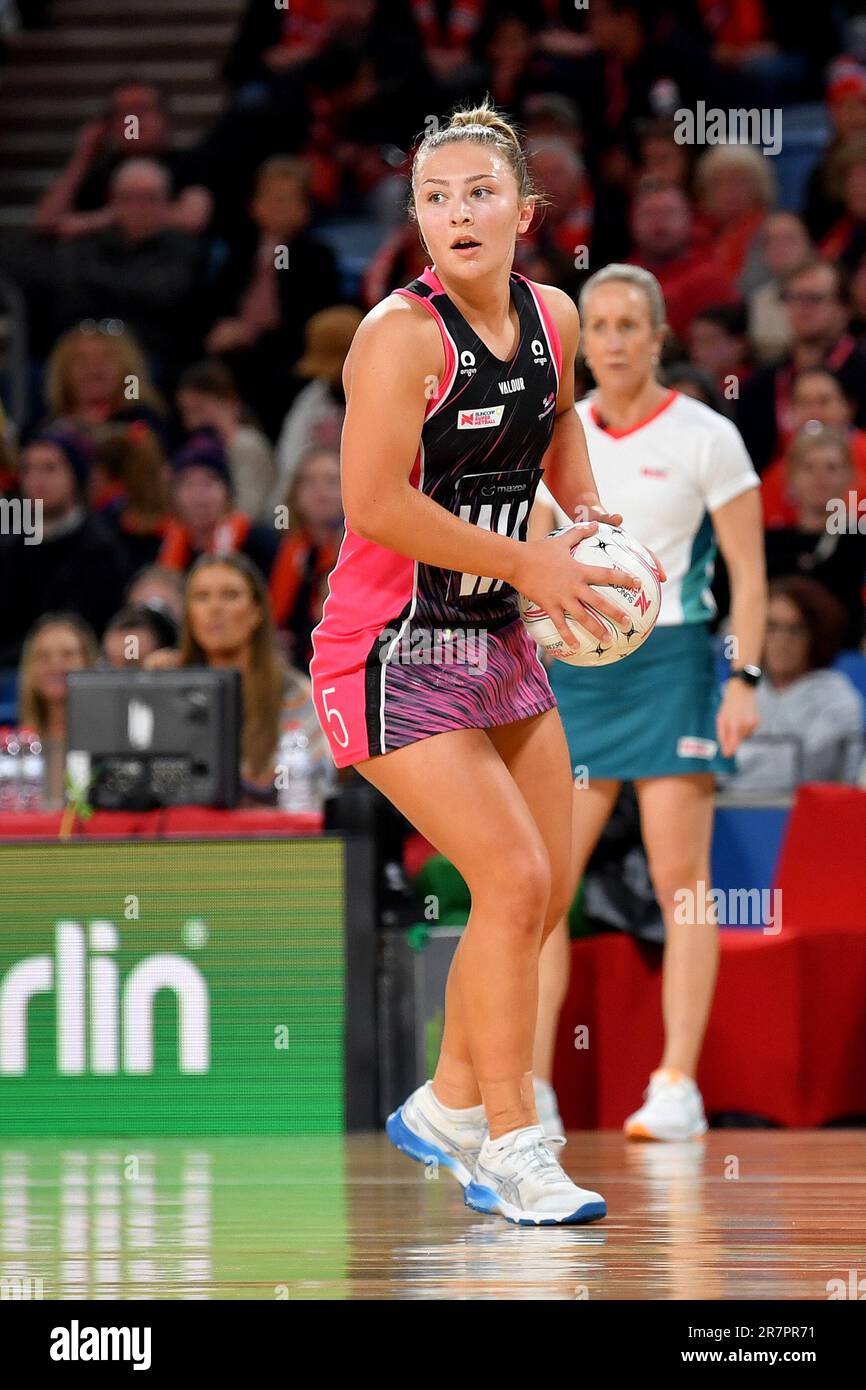 Sydney, Australia. 17th June, 2023. Georgie Horjus of the Thunderbirds ...
