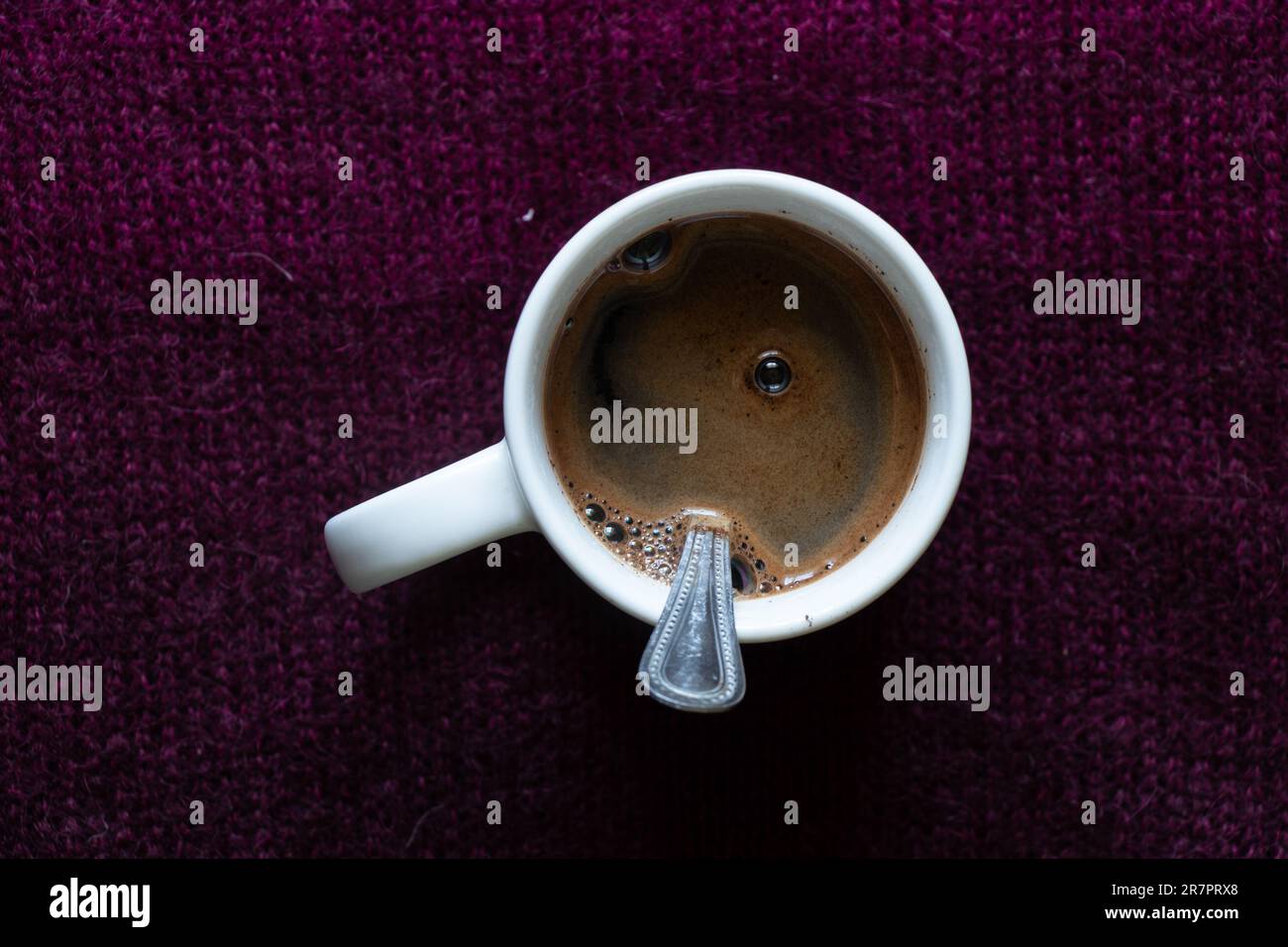 Hot coffee with spoon hi-res stock photography and images - Alamy