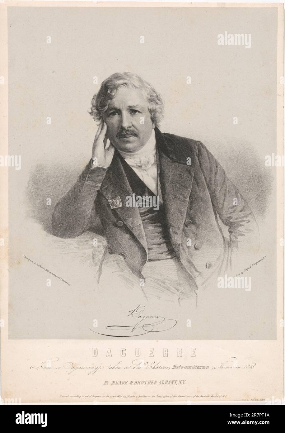 Louis Jacques Mande Daguerre 1849 Stock Photo - Alamy