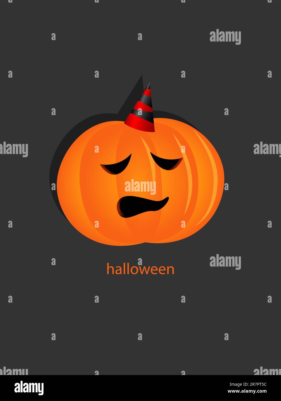 Vegetable carved halloween design Stock Vector Images - Alamy