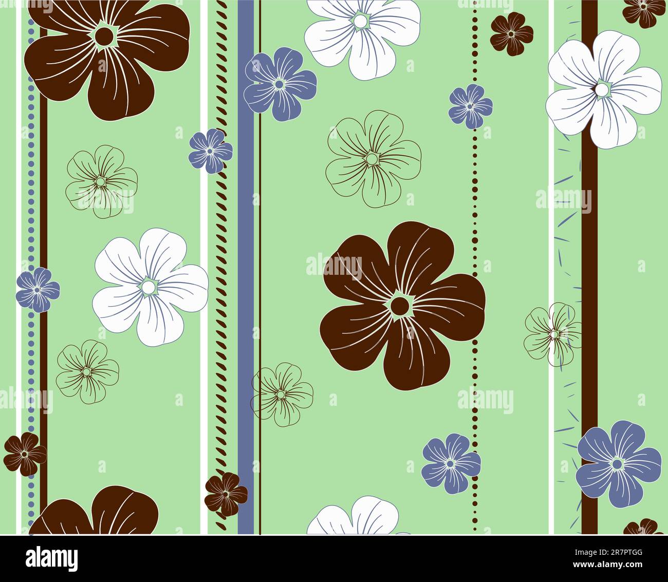 seamless vector flower pattern Stock Vector Image & Art - Alamy