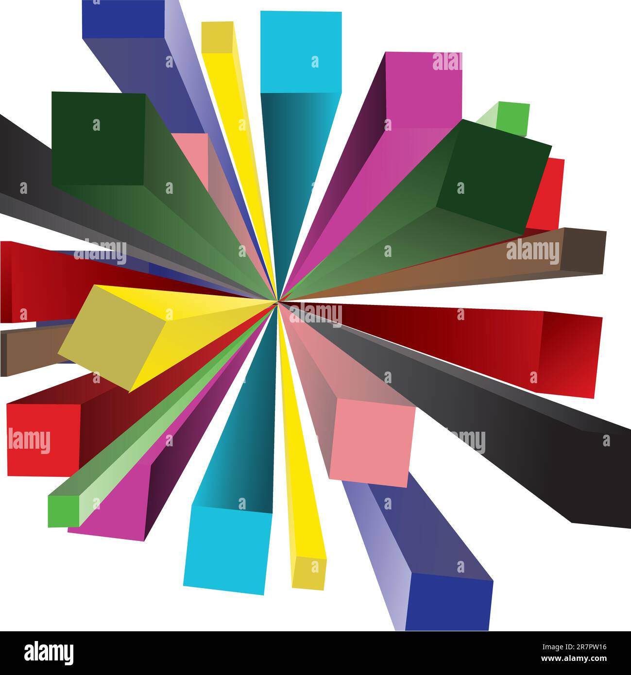 Color abstract lines on a white background.Vector Stock Vector Image ...