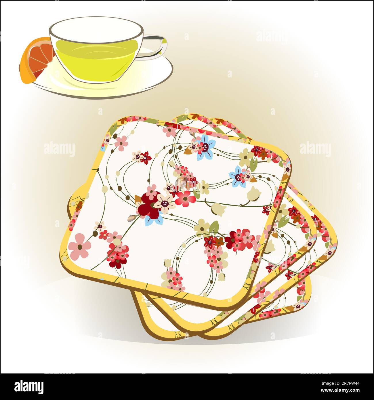coasters vector illustration Stock Vector Image & Art - Alamy