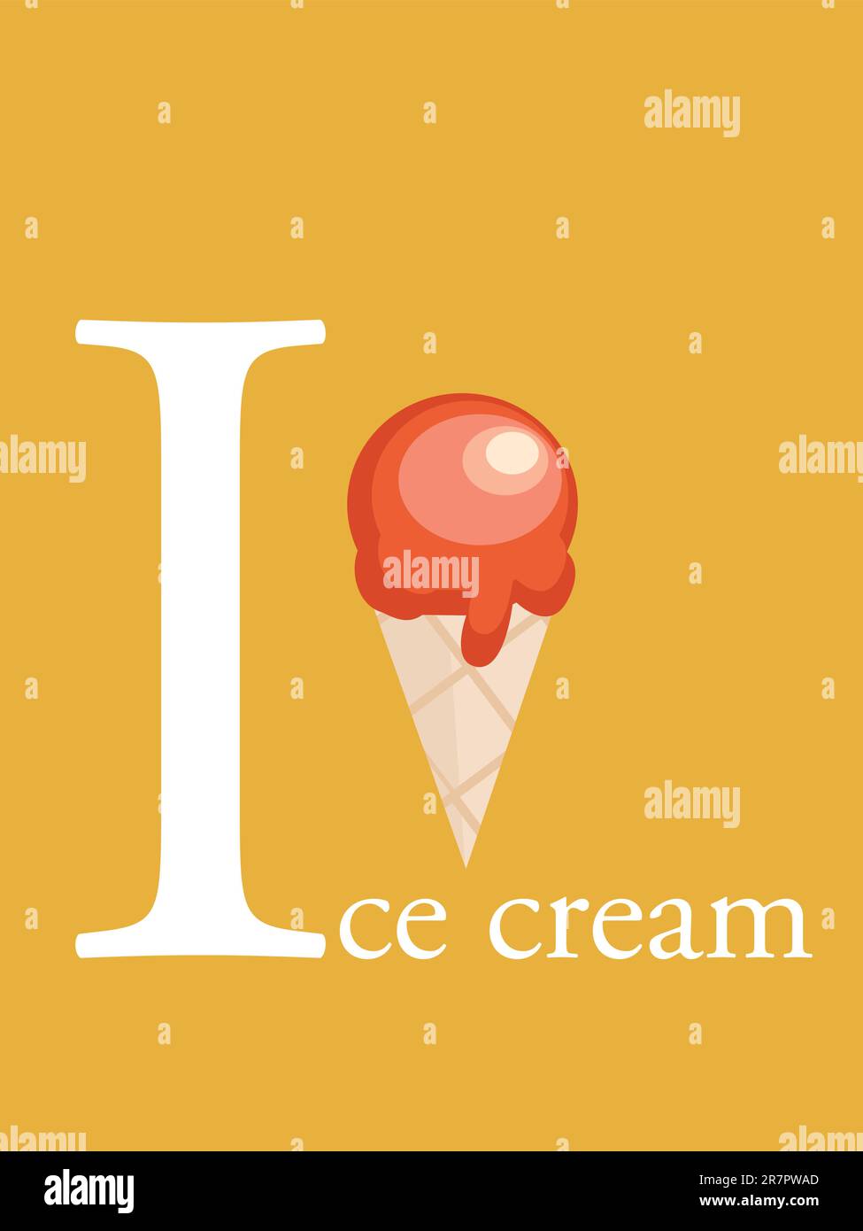 Colorful abc, letter I, vector illustration Stock Vector Image & Art ...