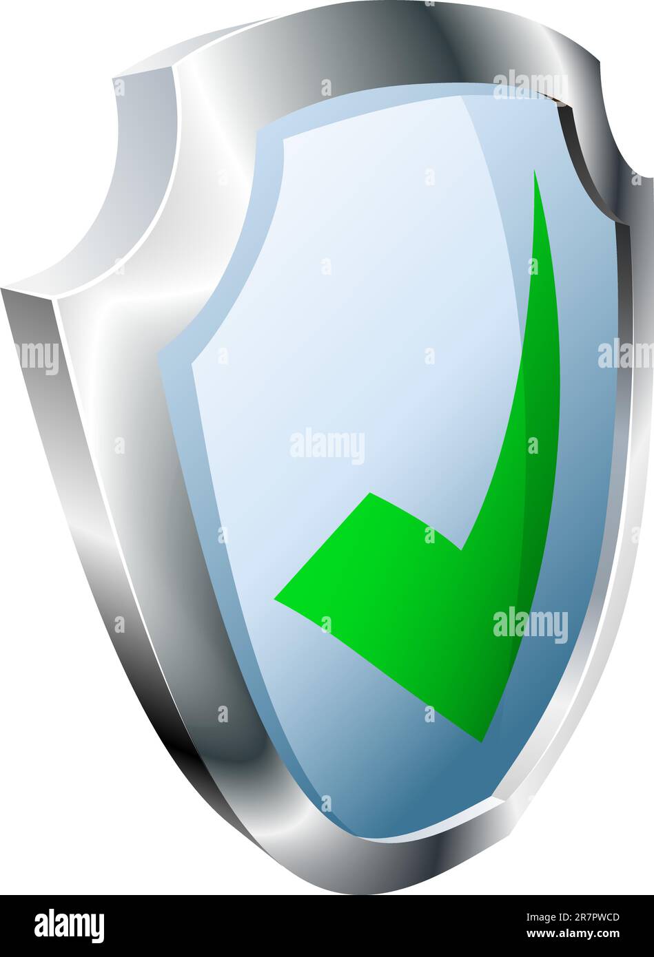 Tick shield security concept. Shield with green tick icon Stock Vector ...