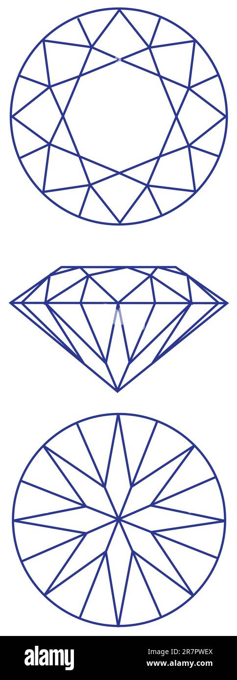 diamond vector graphic scheme Stock Vector Image & Art - Alamy