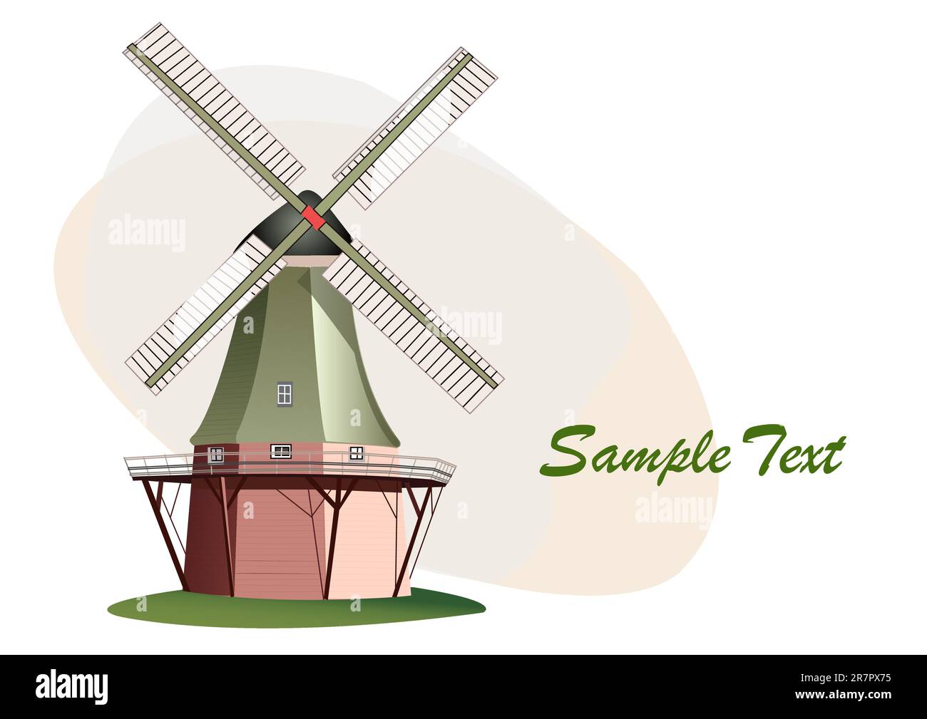 windmill vector illustration Stock Vector Image & Art - Alamy
