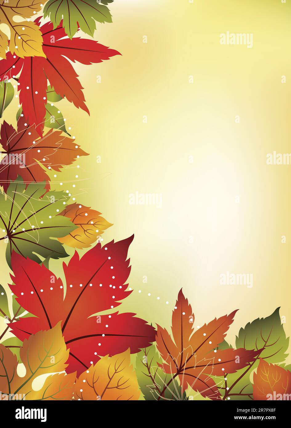 Illustration of abstract fall leaves background Stock Vector Image ...